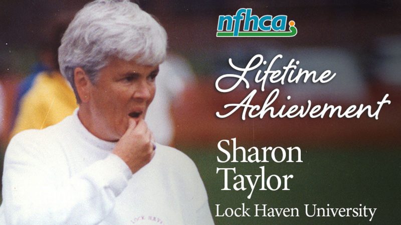 LHU’s Sharon Taylor presented with NFHCA’s first-ever Lifetime ...